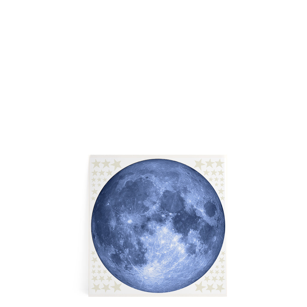 Blue Moon & Stars XL Wall Decal – gaeacom
