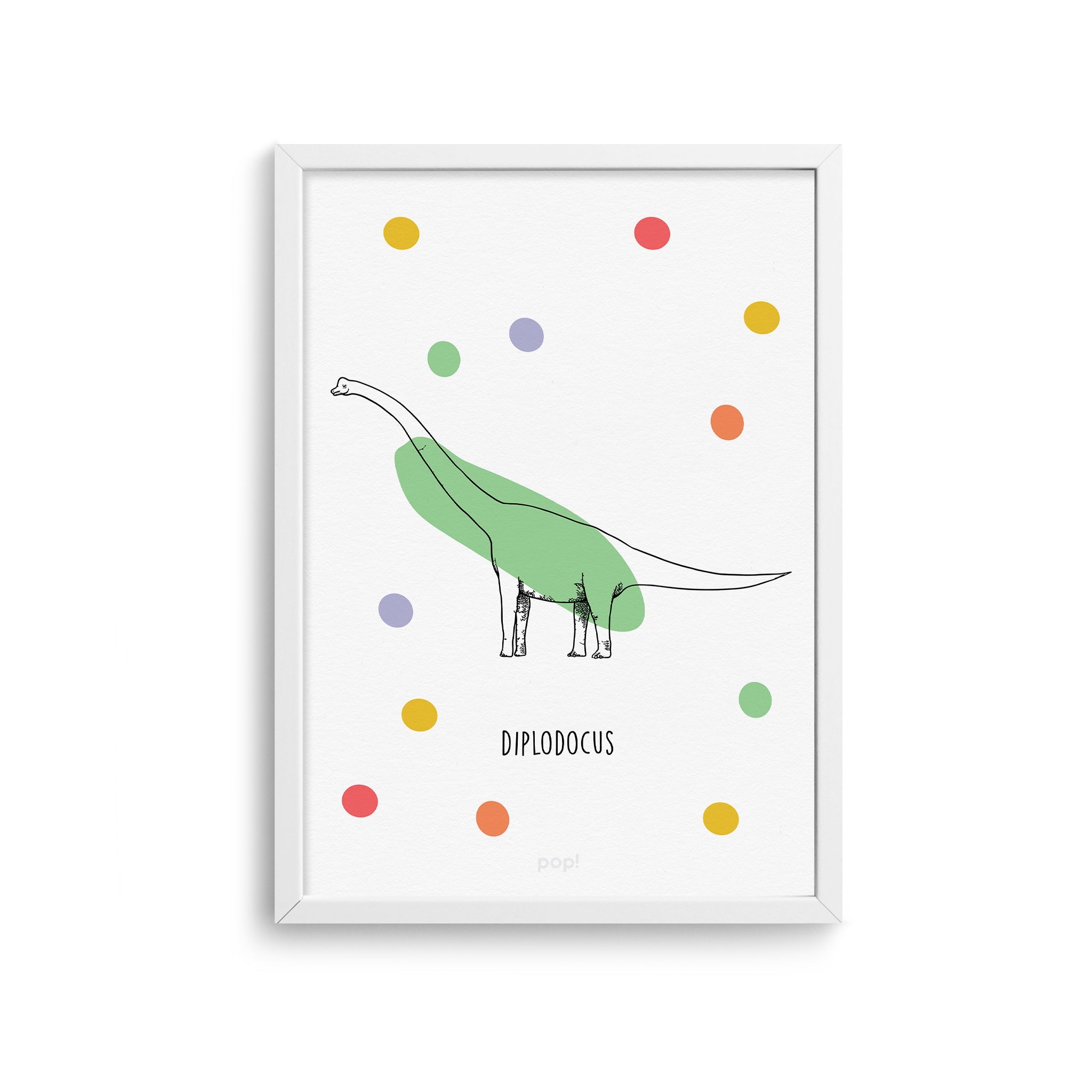 Dinosaur Diplodocus Kids Room Poster – gaeacom