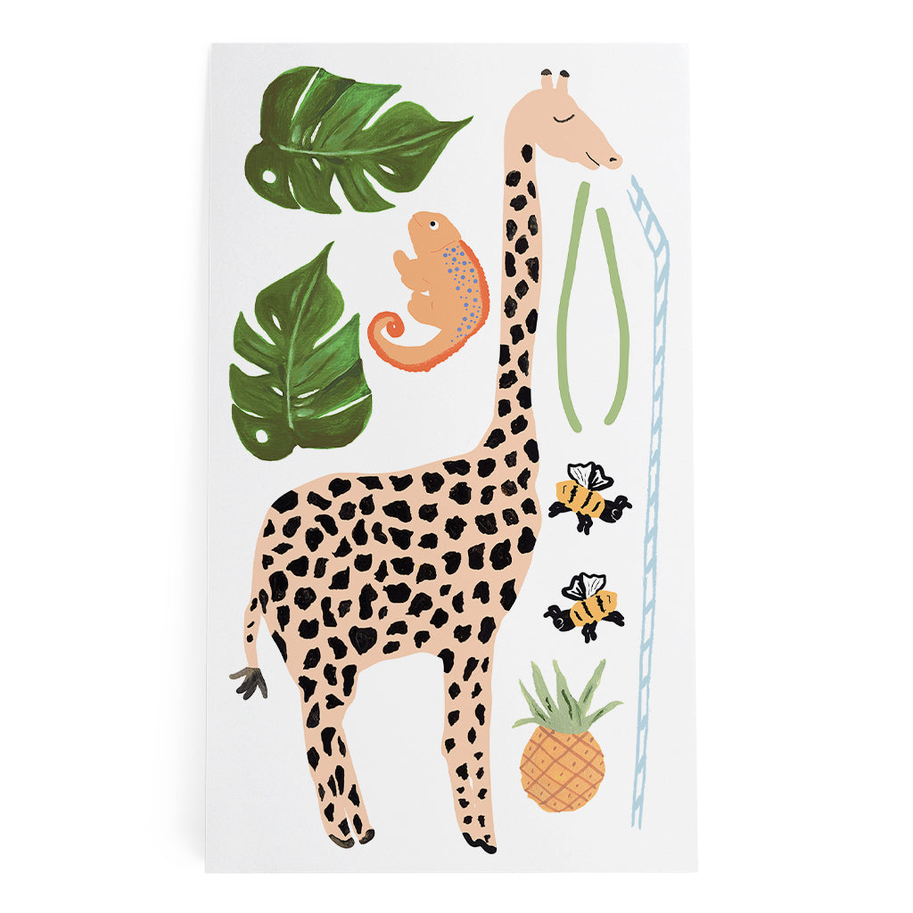Giraffe & Straw XXL Wall Sticker – gaeacom