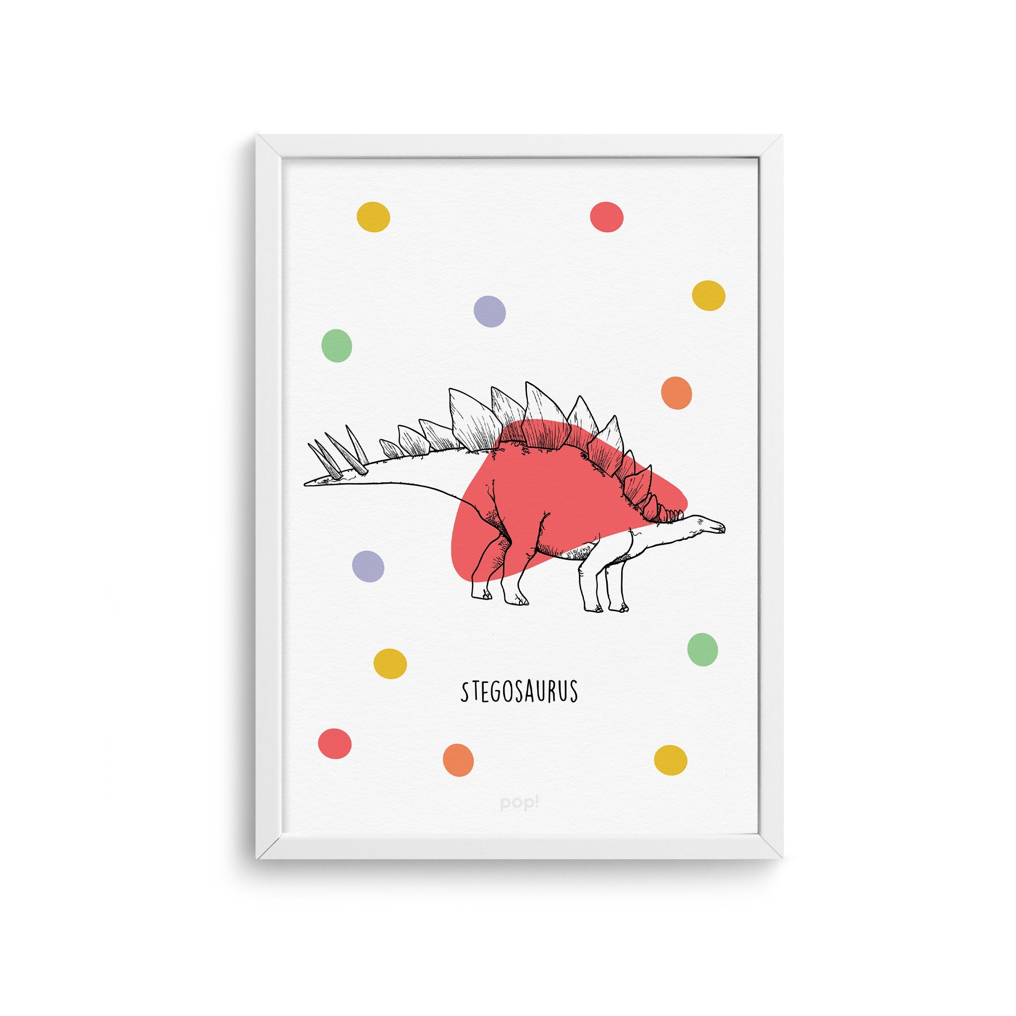 Dinosaur Stegosaurus Kids Room Poster – gaeacom